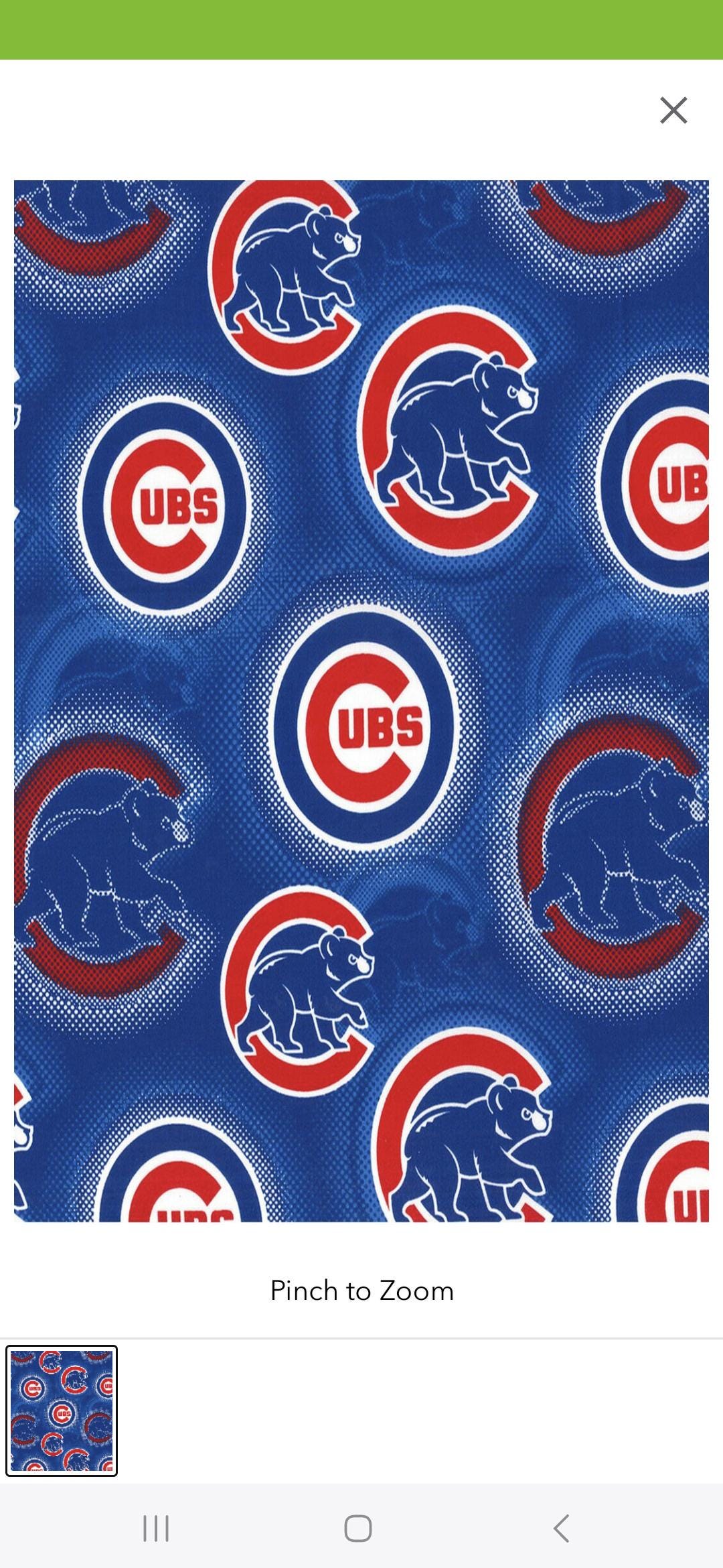 Chicago Cubs Fabric Yardage 60 Wide. Sold by the Yard. Multiple Yards ...