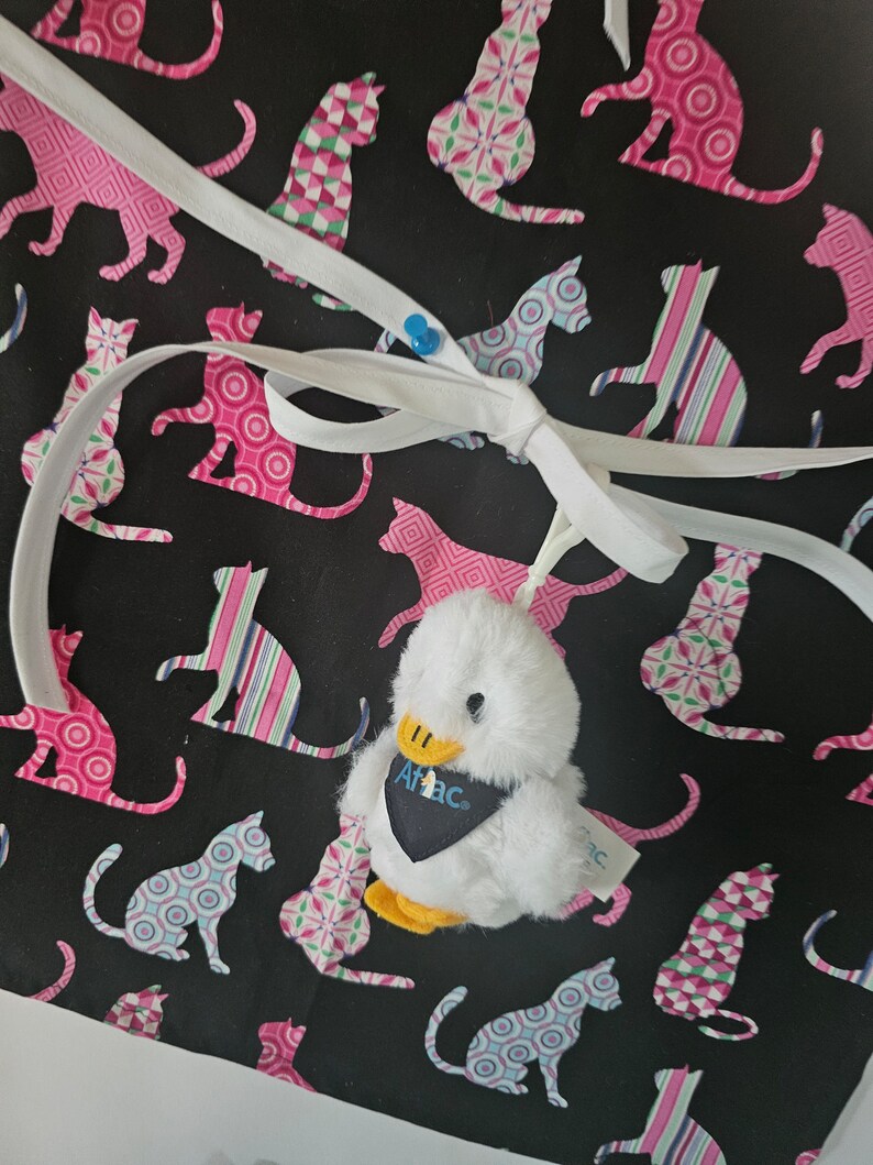 Cats Kids Apron Large, Unlined, Pocket . Xlong Ties for Any Size Cook ...
