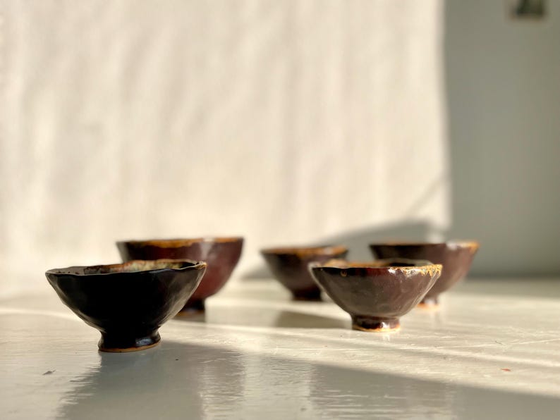 Set of Five Little Bowls - Etsy