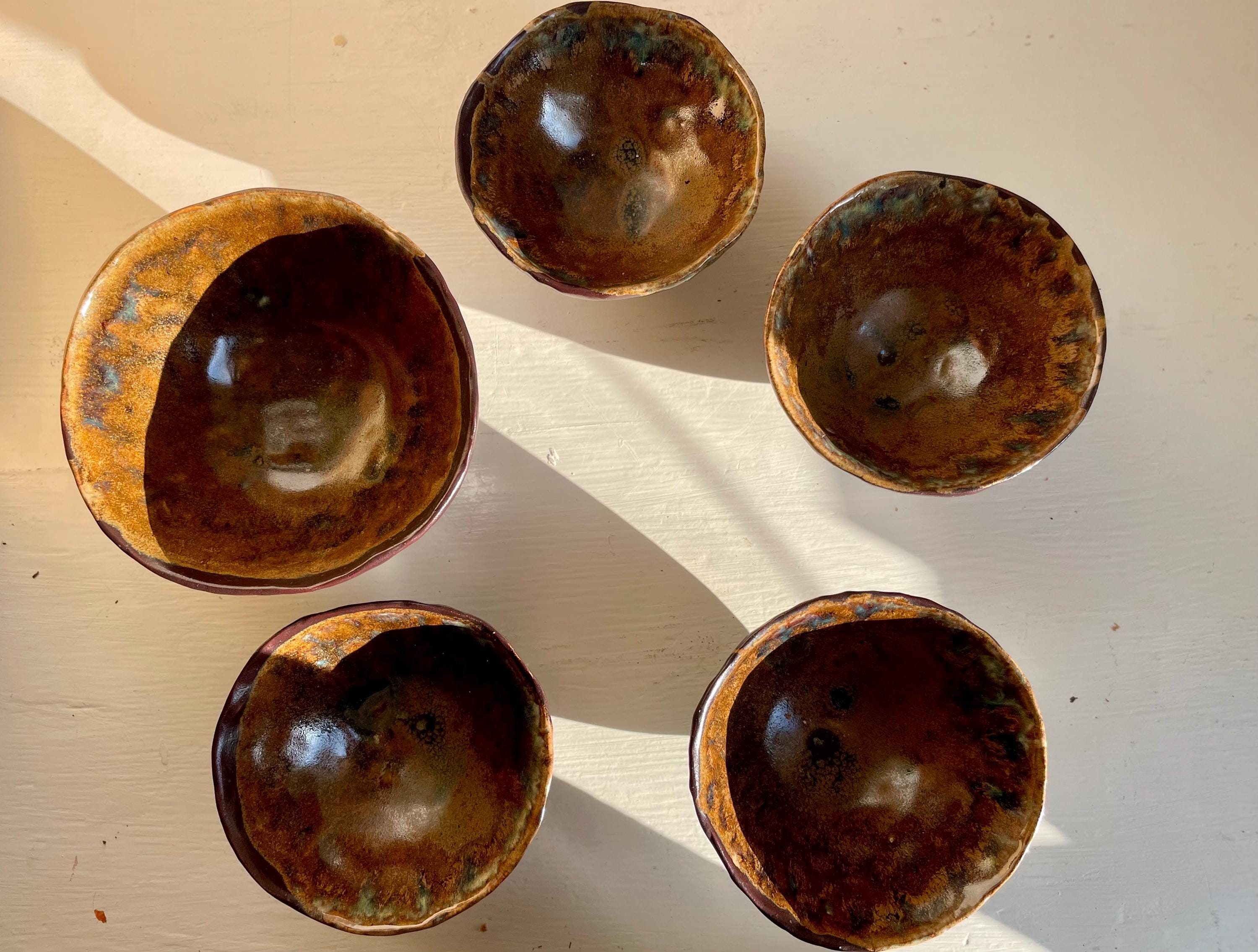Set of Five Little Bowls - Etsy