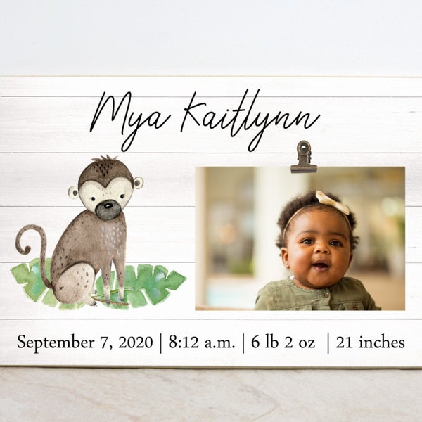 Monkey Picture Frame - Etsy