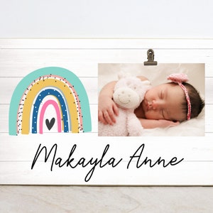 Boho Rainbow Nursery Picture Frame Rainbow Sign Nursery Wall - Etsy