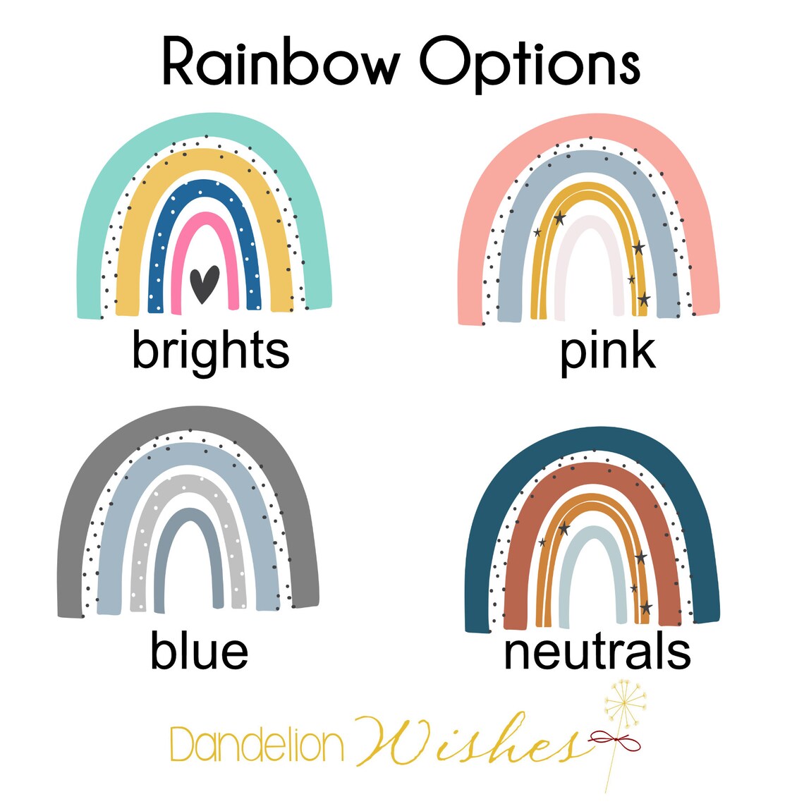 Boho Rainbow Nursery Picture Frame Rainbow Sign Nursery Wall | Etsy