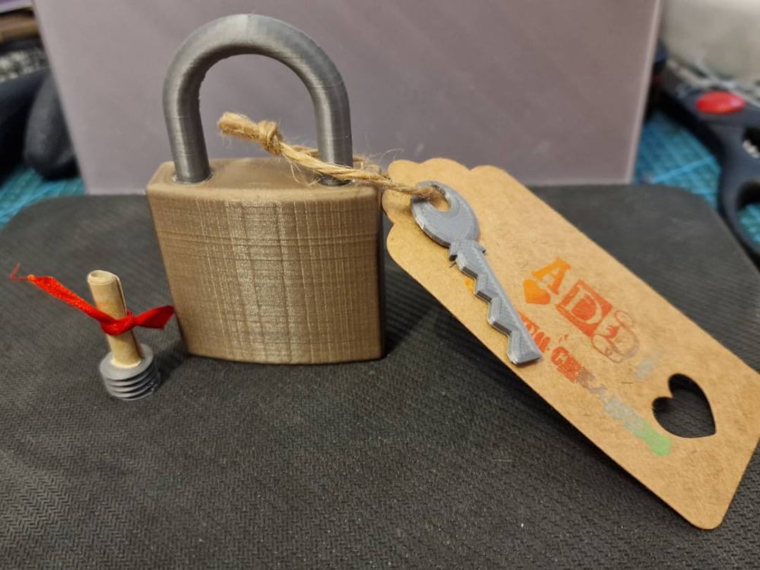 Secret Message Fake Padlock, Valentines, Wedding Favour, Kinky Message ...