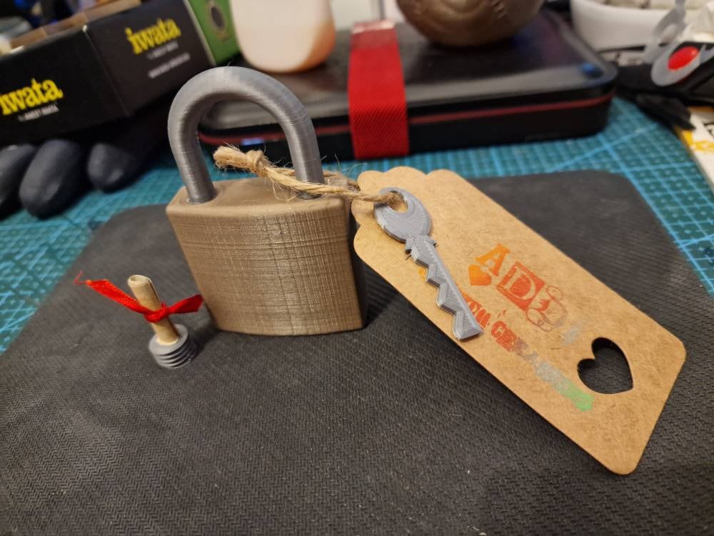 Secret Message Fake Padlock, Valentines, Wedding Favour, Kinky Message ...