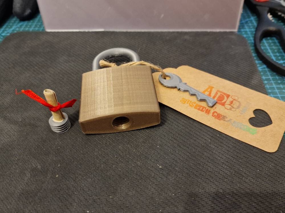Secret Message Fake Padlock, Valentines, Wedding Favour, Kinky Message ...