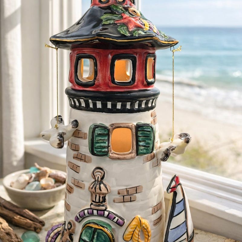 Ceramic Cottages Tea Light - Etsy