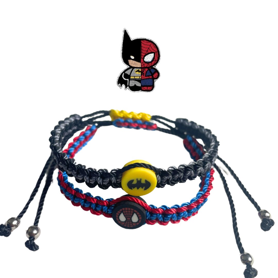 Spider Man, Bat Man, Handmade Bracelets, Unique Gift - Etsy