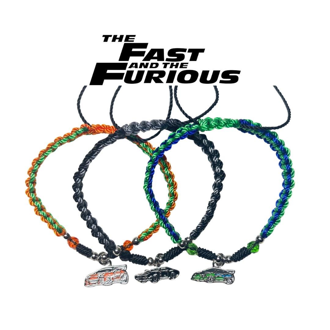The Fast and the Furious Handmade Bracelets - Etsy