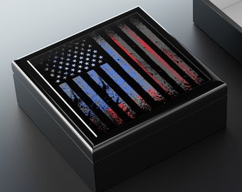American Flag Keepsake Storage Box - Etsy