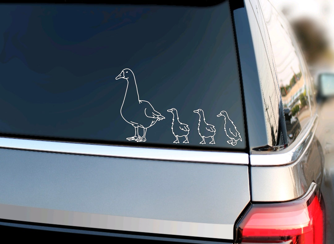 Mama Goose With Baby Goose Family Car Stickers - Etsy