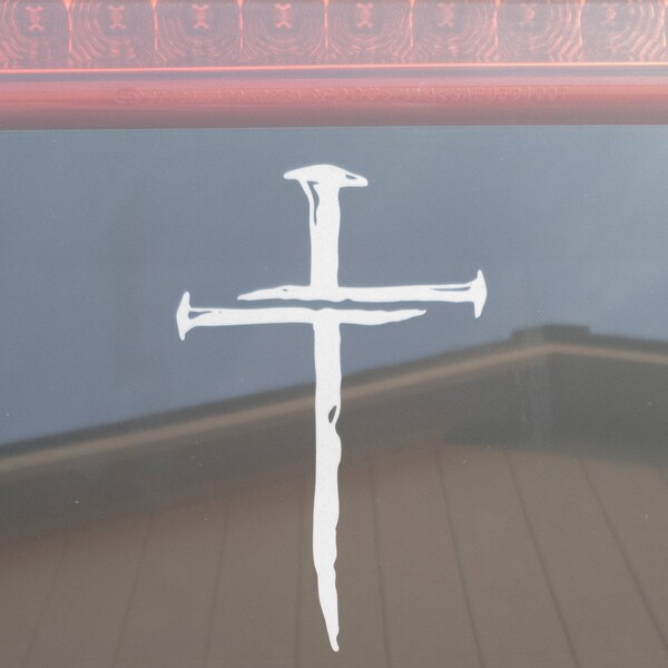 Nail Cross Decal - Etsy