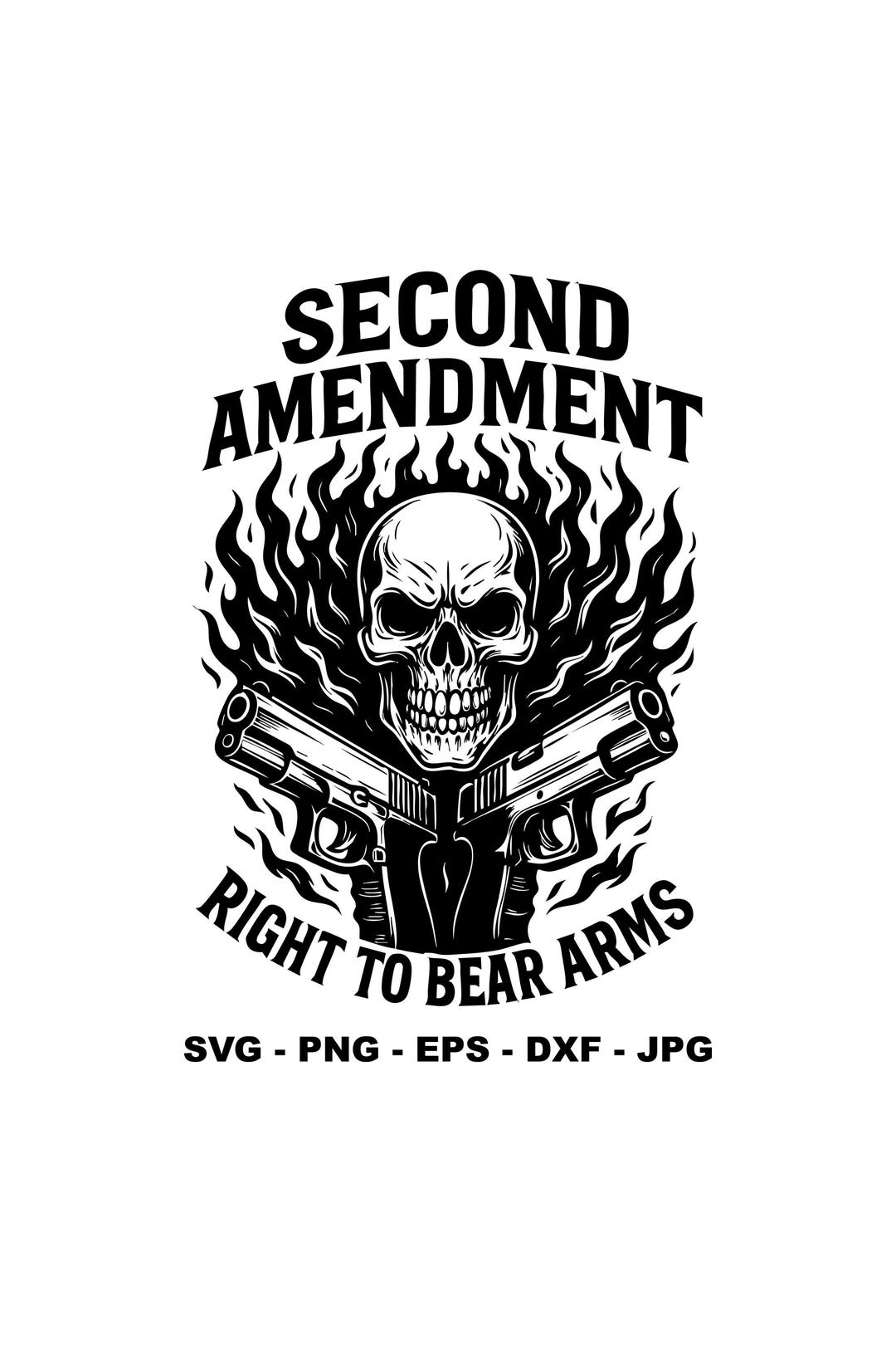Second Amendment SVG Bundle, 2nd Amendment US Flag, 1776 Gun Rights Digital Download for Cricut ...