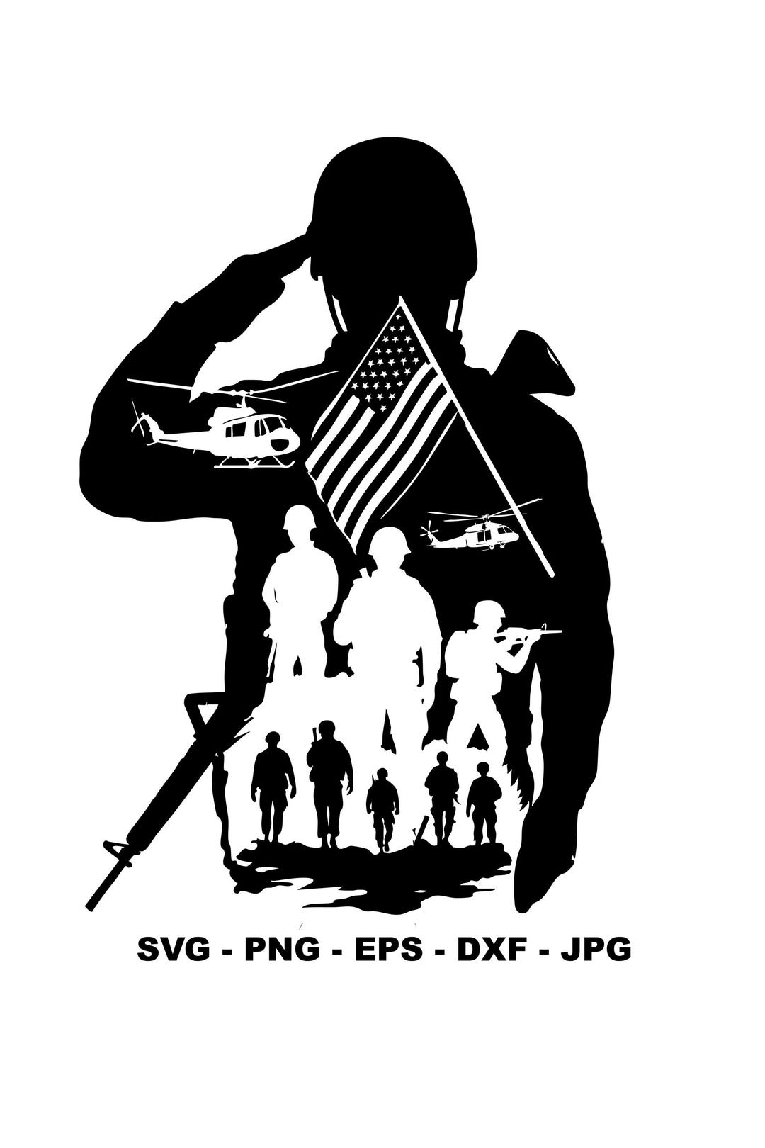 US Soldier SVG, Veteran Soldier Svg, American Troops Svg, Army Svg ...