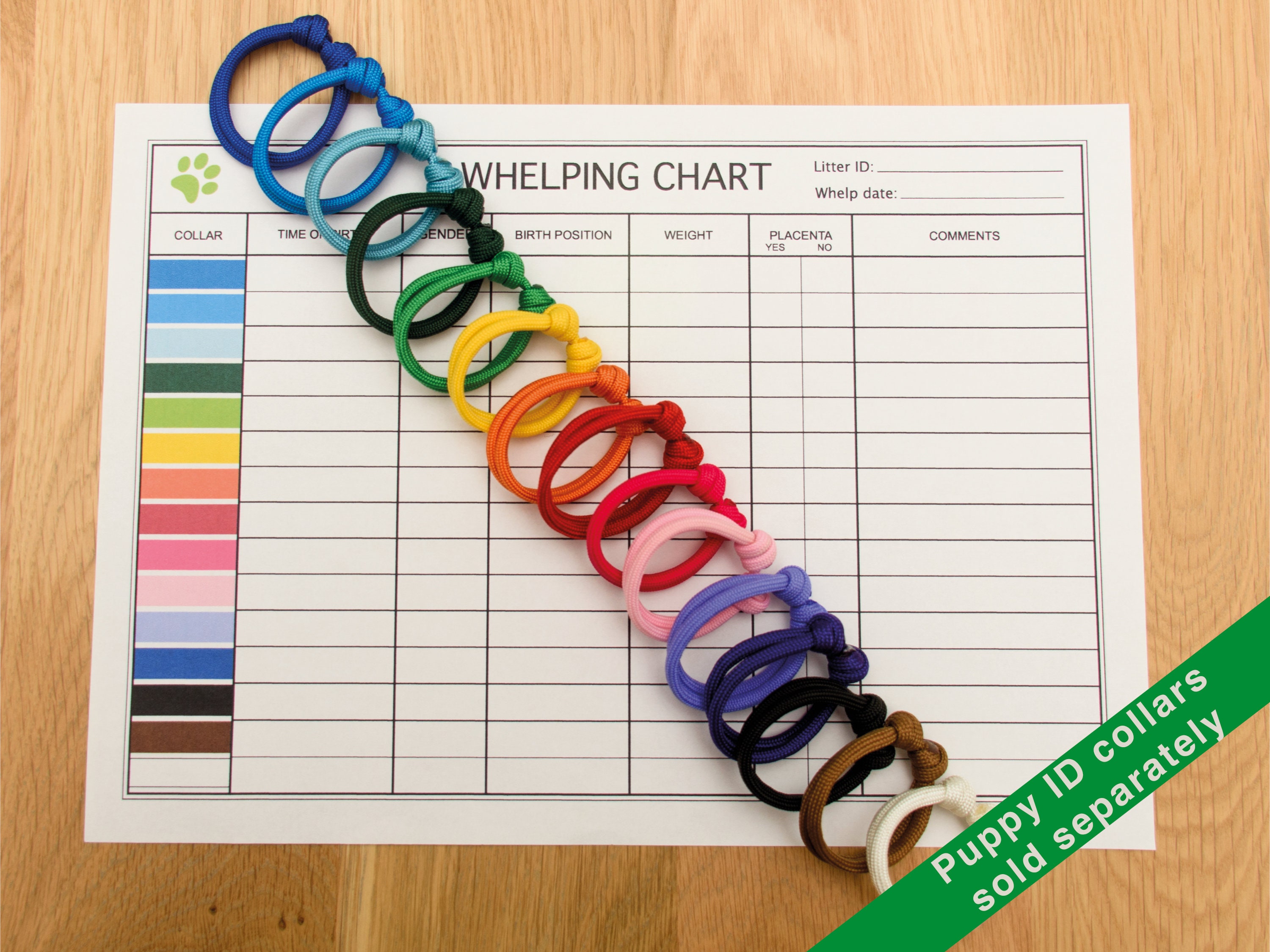 Whelping Chart Ideal for Breeders, Animal Shelters, and Veterinary ...