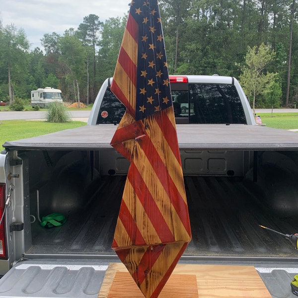 Wooden Draped Flag - Etsy