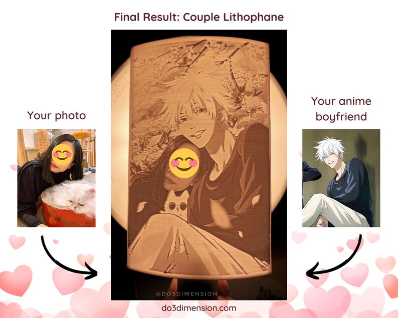 Lithophane Art - Personalized Gifts for Anniversary, Valentines' Day ...