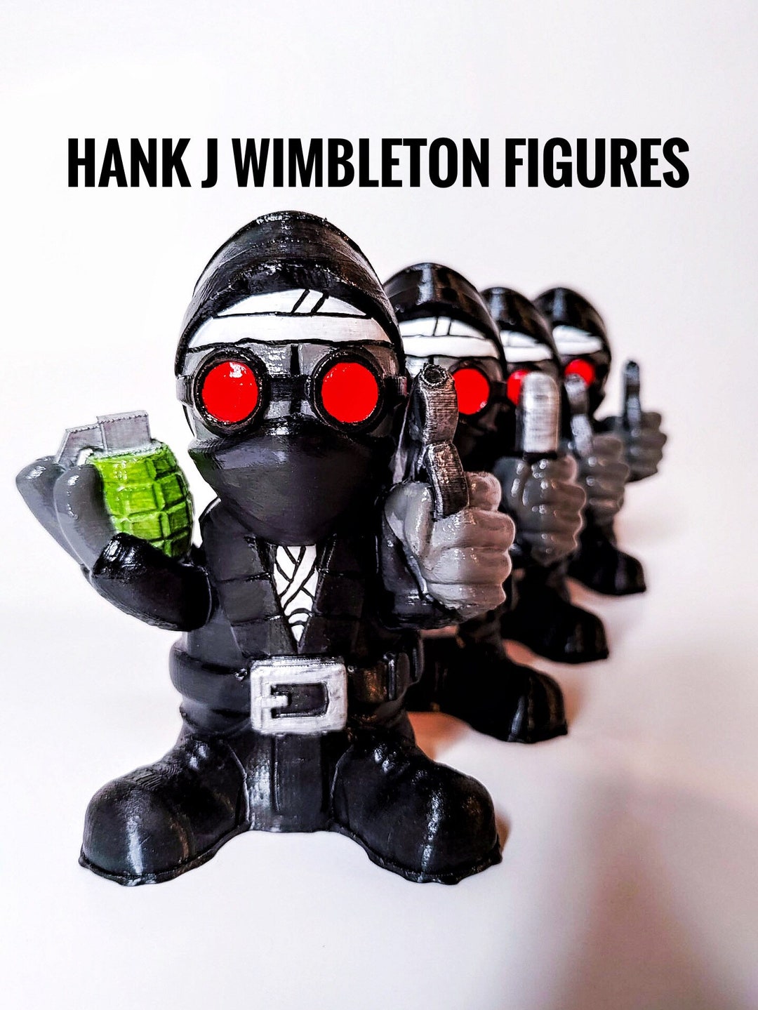 Hank J Wimbleton Inspired 100mm Figures Madness Combat (painted ...