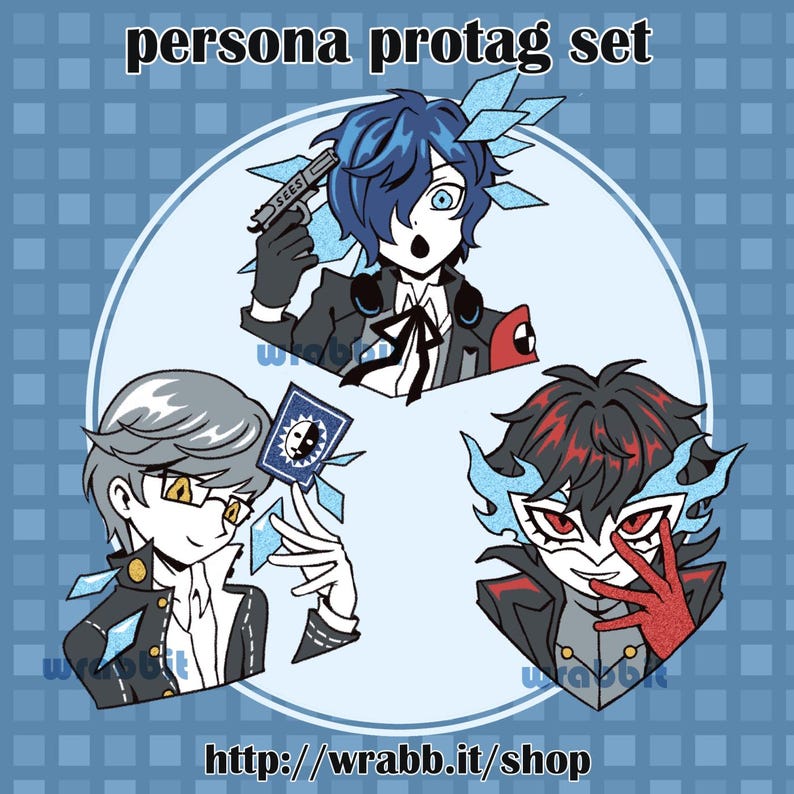 Persona Enamel Pin Collection - Etsy