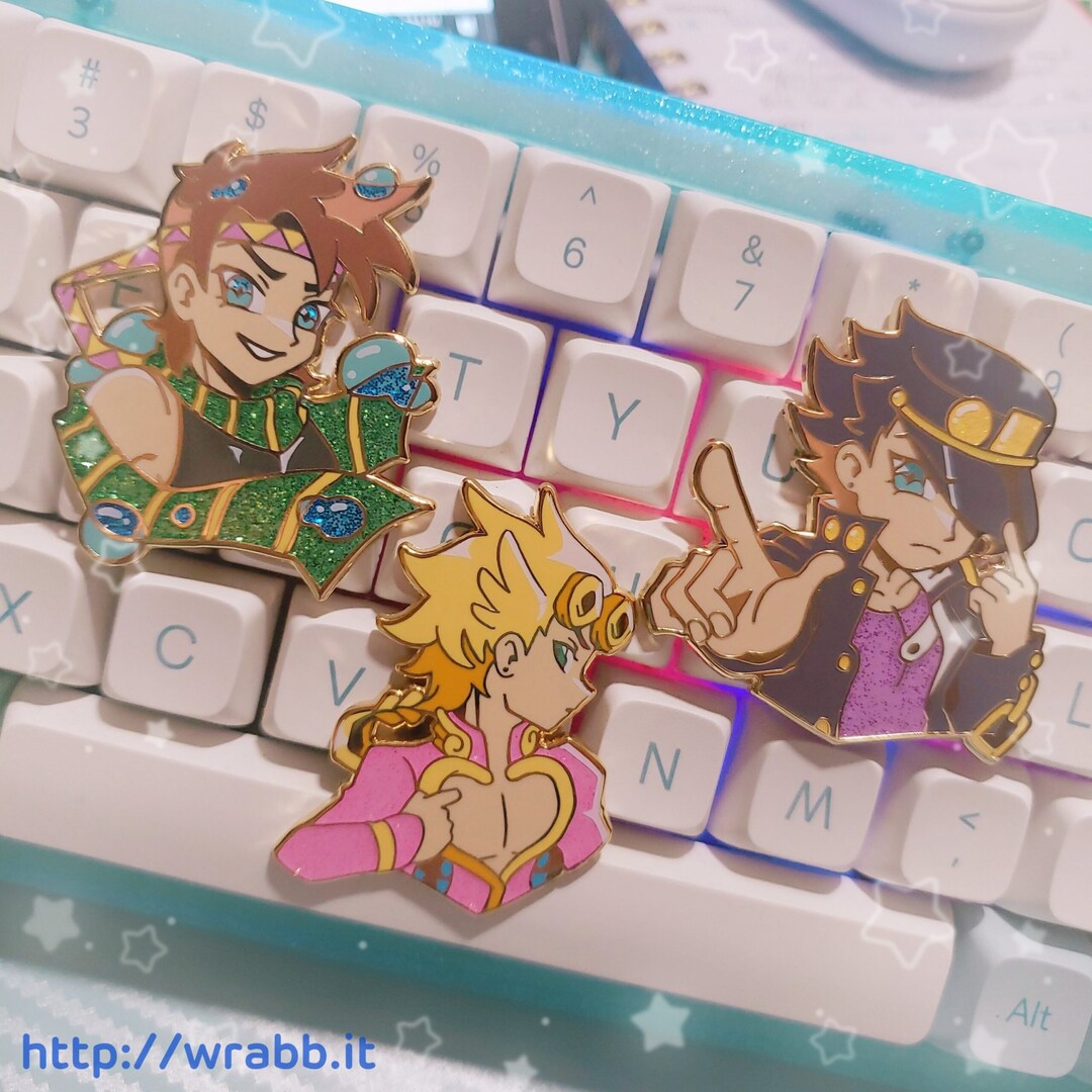 JJ Starline Glitter Enamel Pins - Etsy