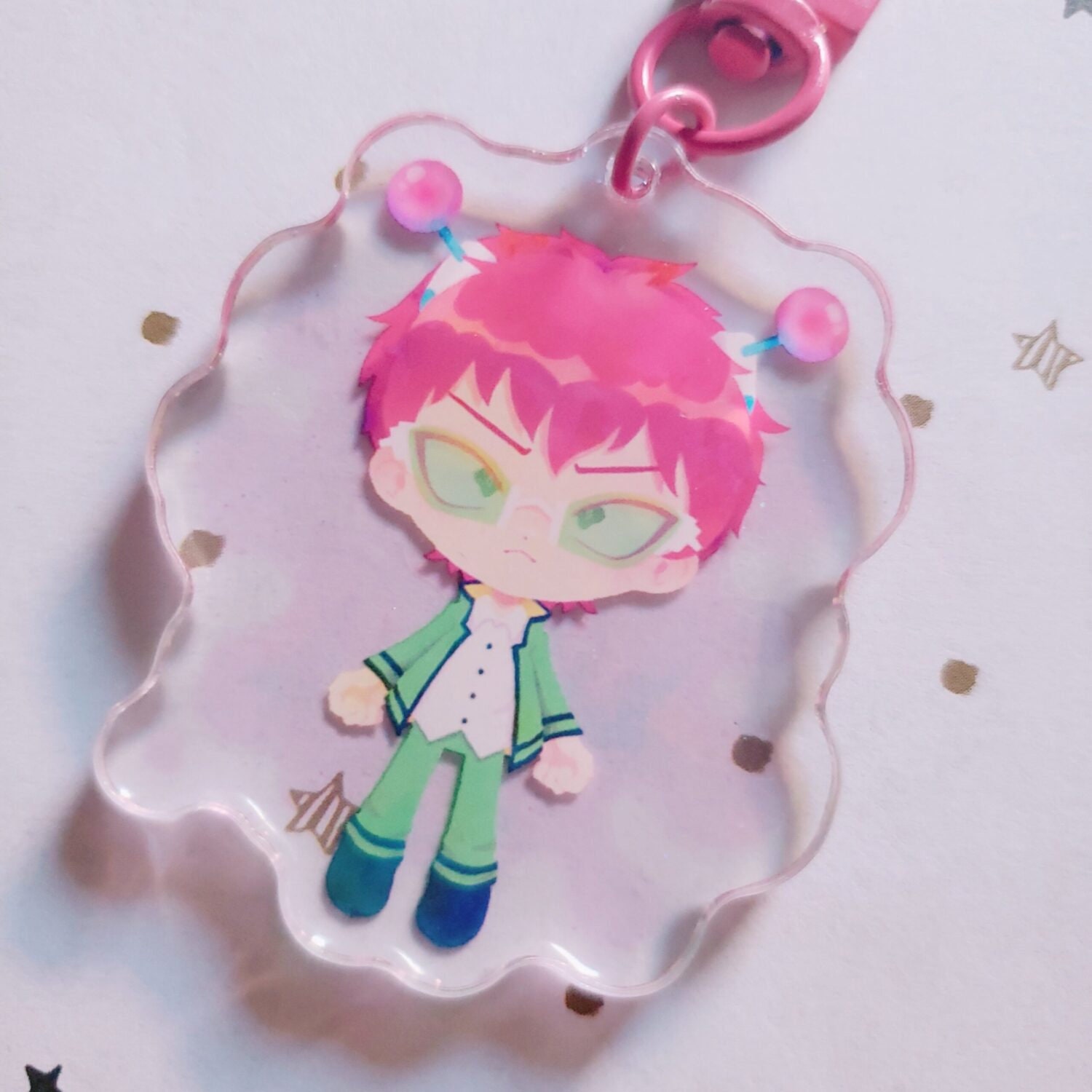 Saiki Kusuo Keychain - Etsy