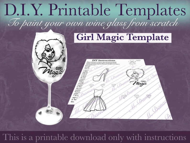 Girl Magic Printable Template Download - Etsy