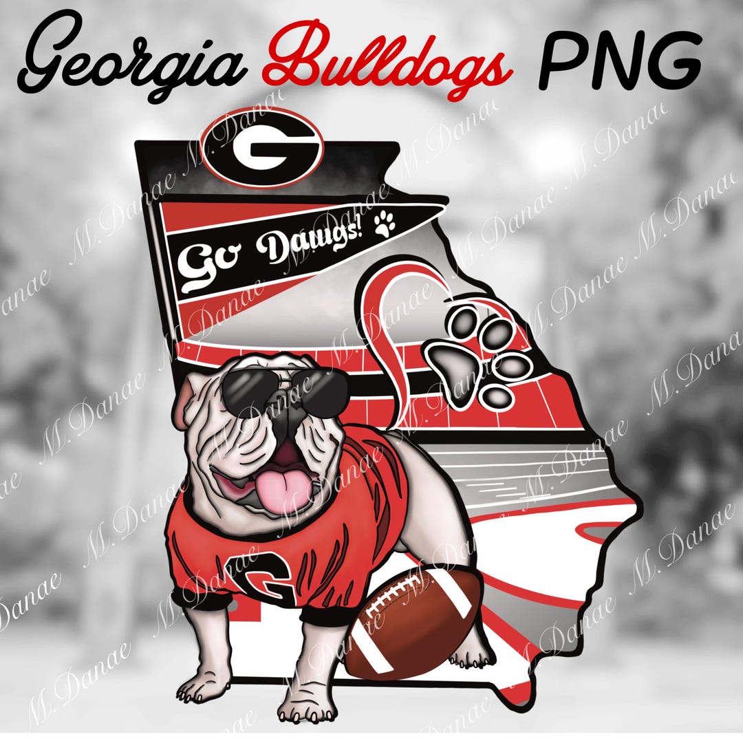 Ga Bulldogs PNG File / Digital Print / Download / Printful / Printify ...