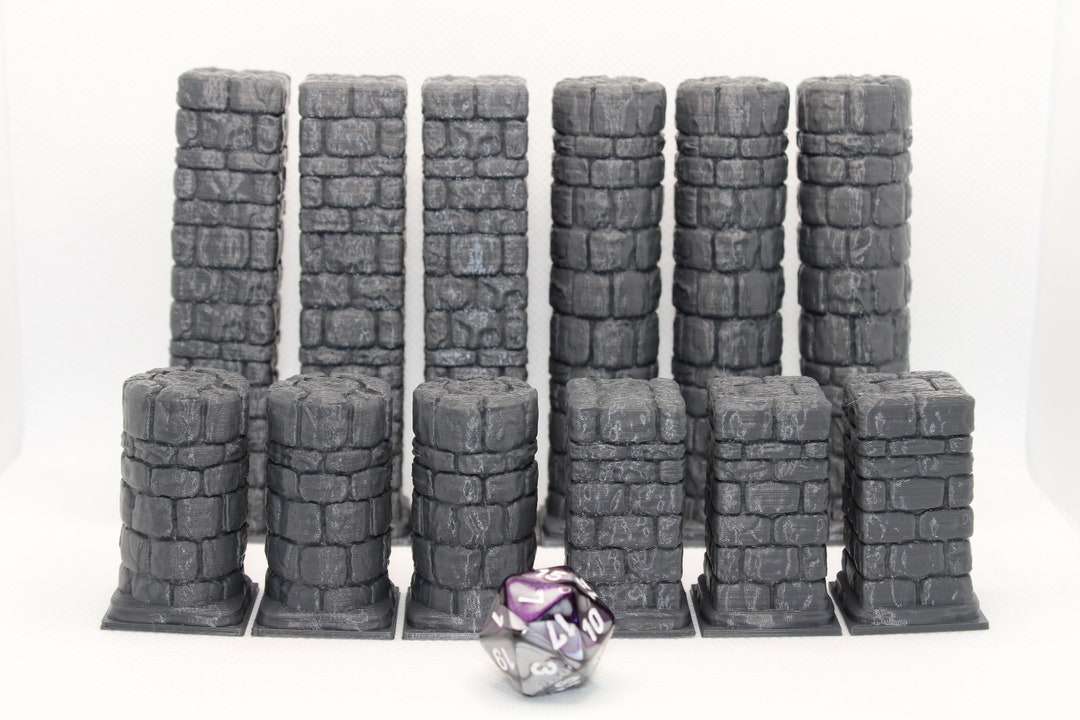 12X Pillars | Dnd | Terrain | Dungeons and Dragons - Etsy