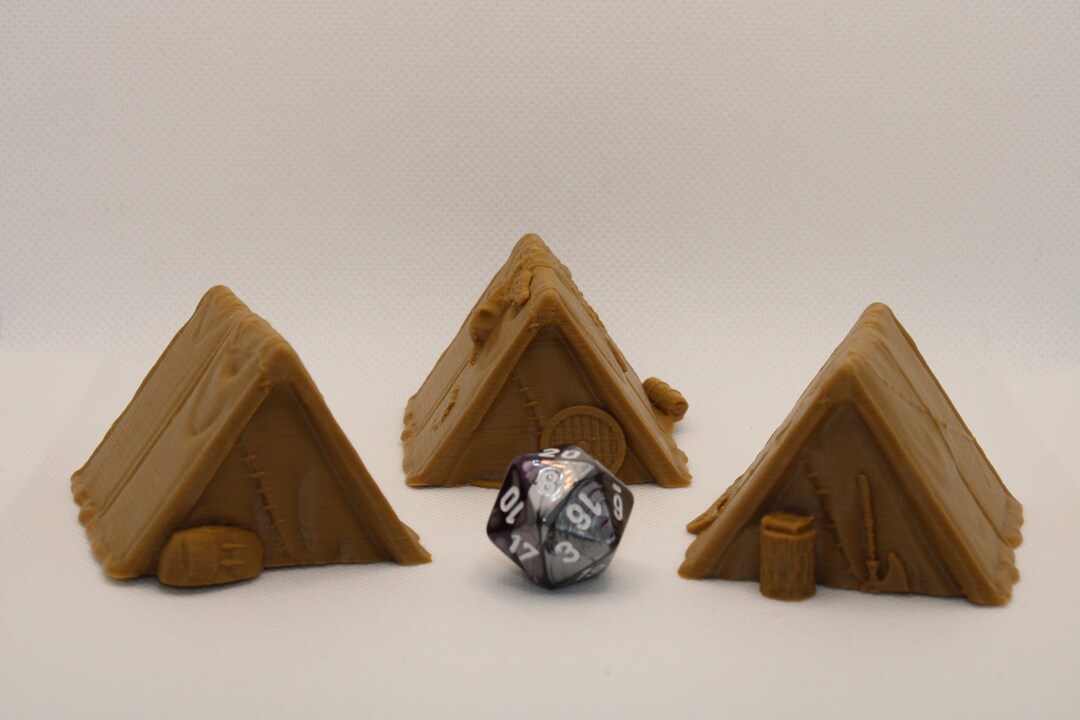 Tents-set 3x / 28mm/ Andventurer's Camp Tents/ Dnd Terrain - Etsy
