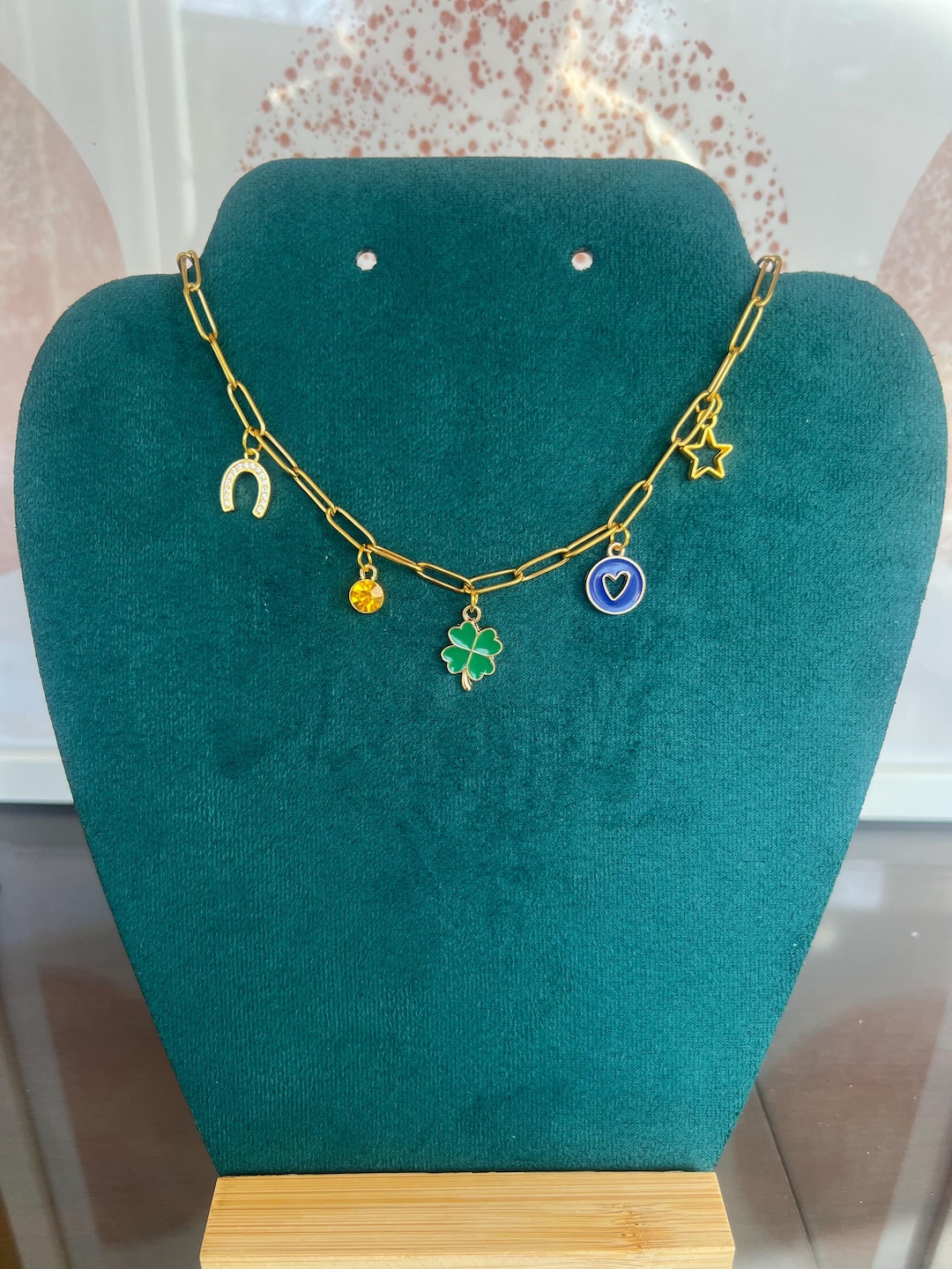 Notre Dame Charm Necklace 14k Gold Plated *customizable - Etsy