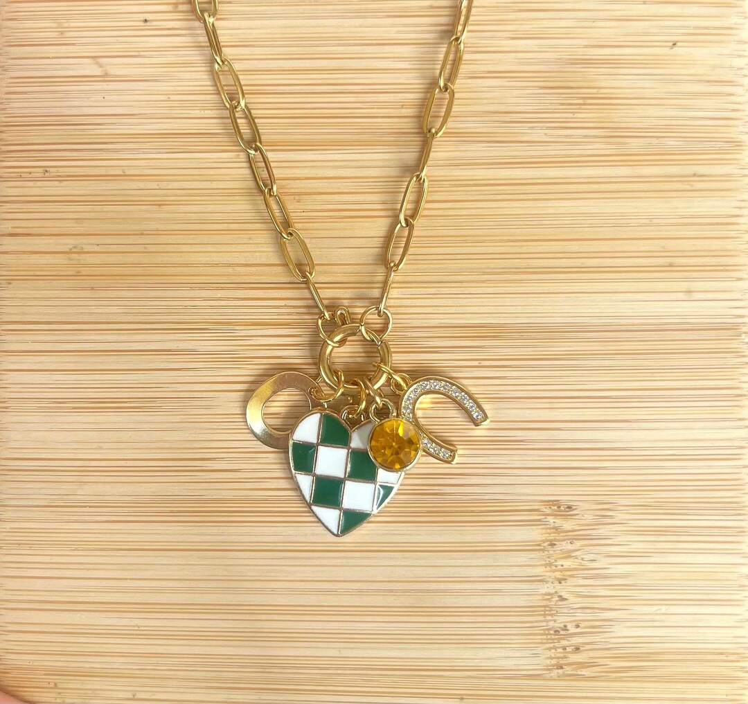 Oregon University Charm Necklace 14k Gold Plated *customizable - Etsy
