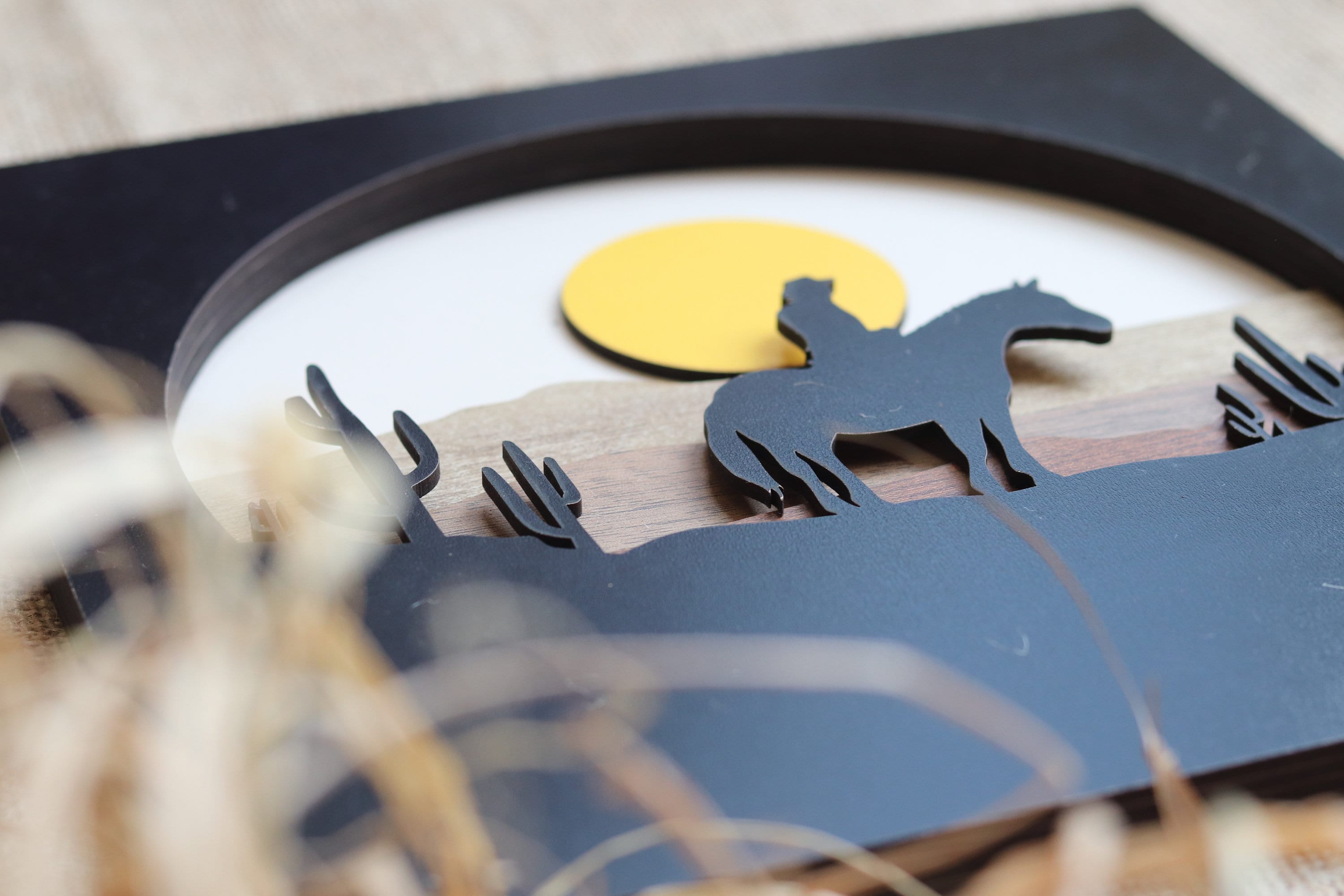 Western Cowboy 3D Multilayer Downloadable Cutting File for Your Wall ...