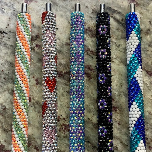 Custom Rhinestone Pen Inkjoy Gel Bling Pens Resin - Etsy