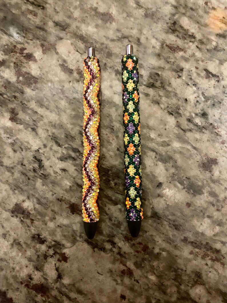 Custom Rhinestone Pen Inkjoy Gel Bling Pens Resin - Etsy