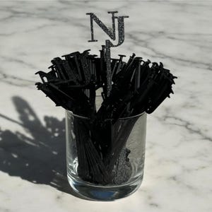 Custom Wedding Logo Stir Sticks | Personalized Cocktail Stirrers ...