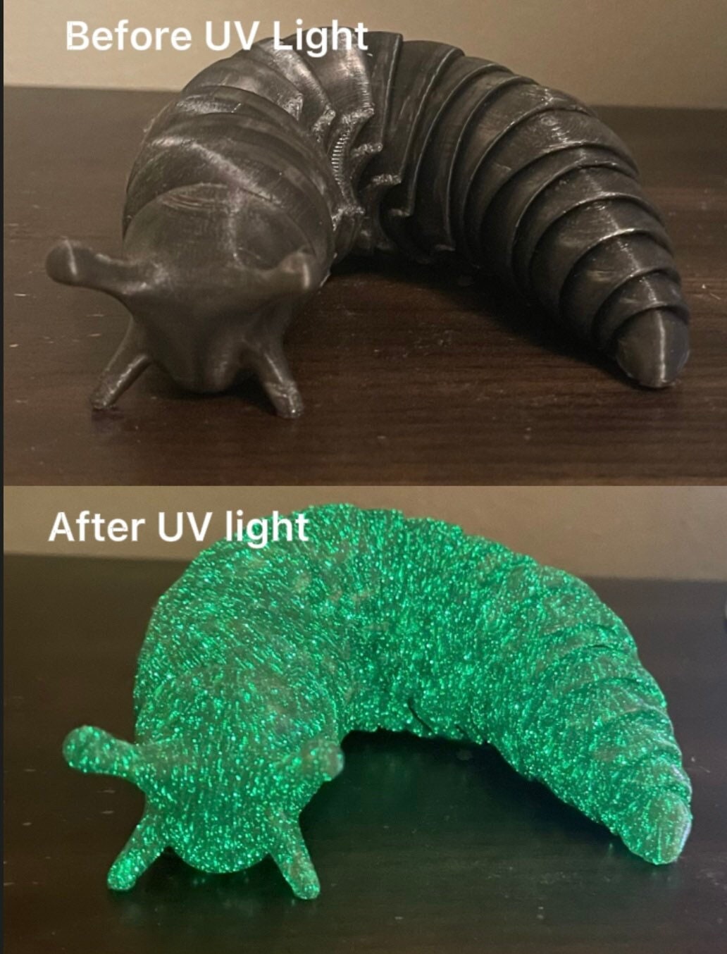 Sensory Fidget Slug/worm Customizable Glow in the Dark - Etsy