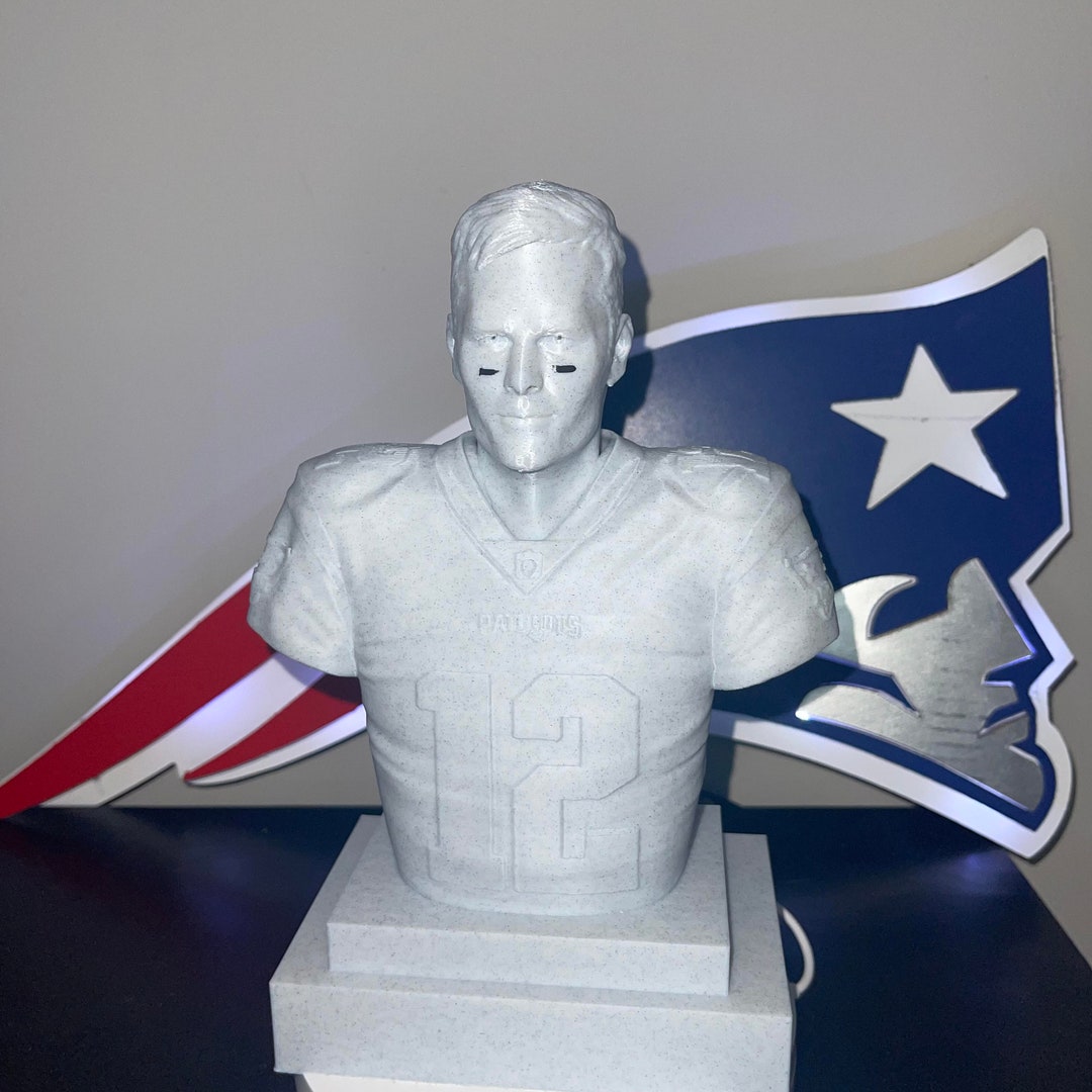 Tom Brady 3D Printed Statue: Stone-like PLA, 'thank You Tom Game ...