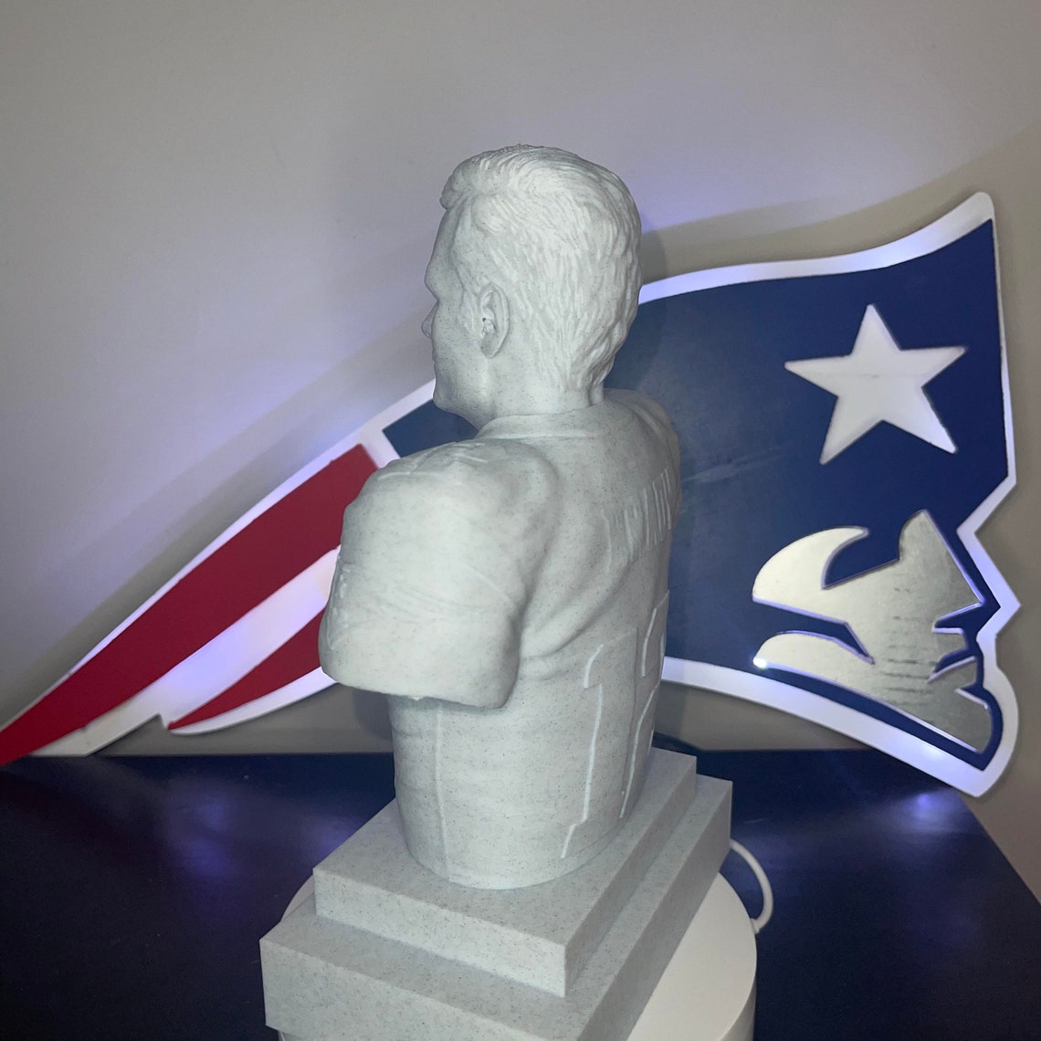 Tom Brady 3D Printed Statue: Stone-like PLA, 'thank You Tom Game ...