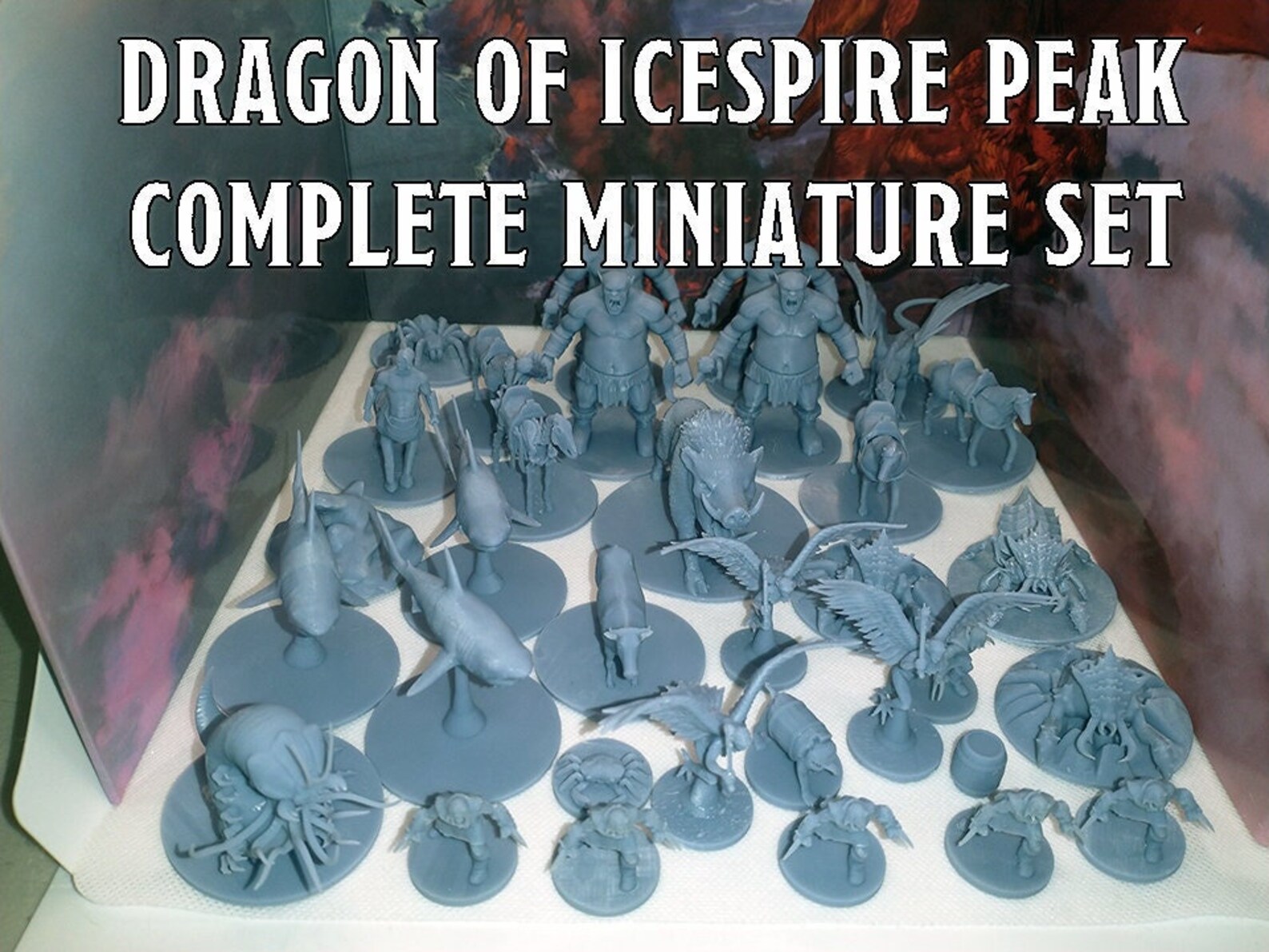 D&D Dragon of Icespire Peak Complete Set 127 Miniatures - Etsy