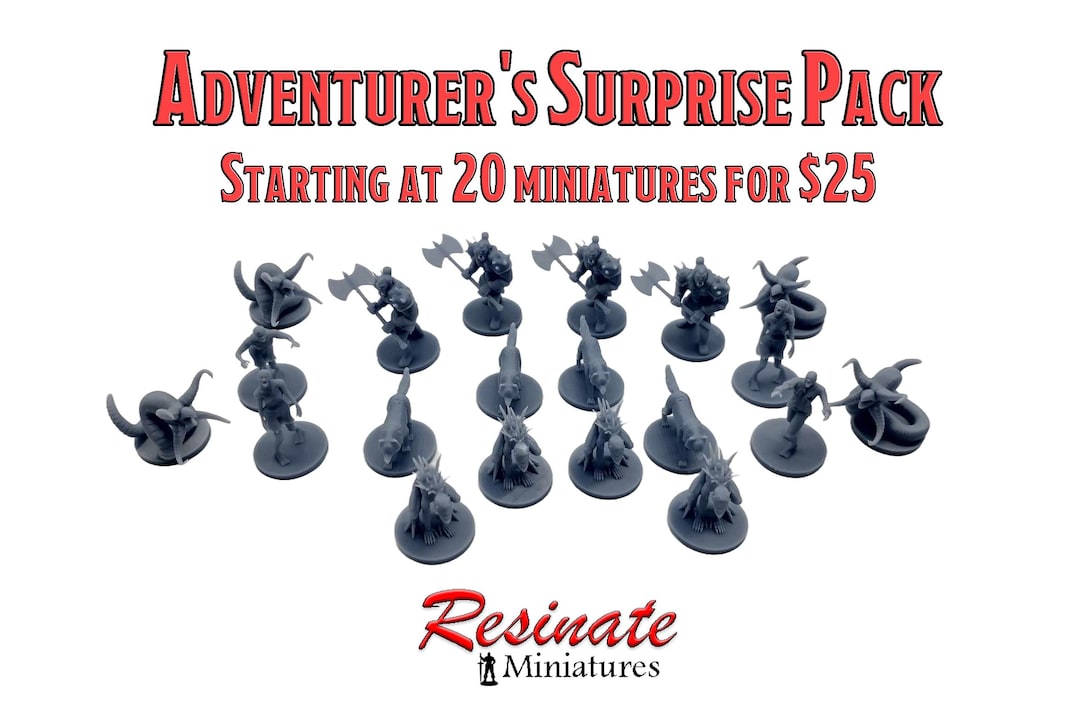 Adventurer's Surprise Pack (D&D Minis Bundles) - Etsy