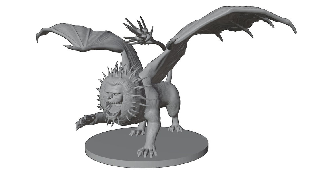 Manticore Miniature for D&d/pathfinder 3 Points - Etsy