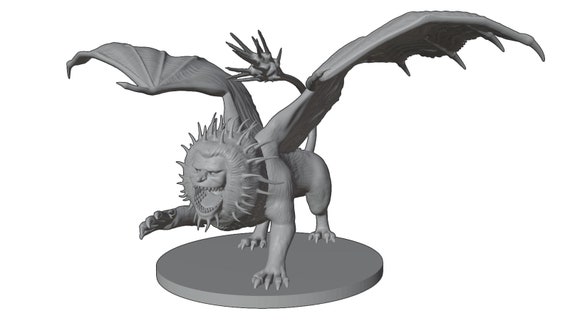 Manticore Miniature for D&d/pathfinder 3 Points - Etsy