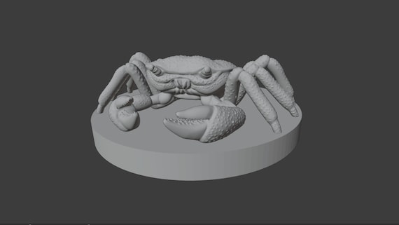 Giant Crab Miniature for D&d/pathfinder 4 Pack 1 Point - Etsy
