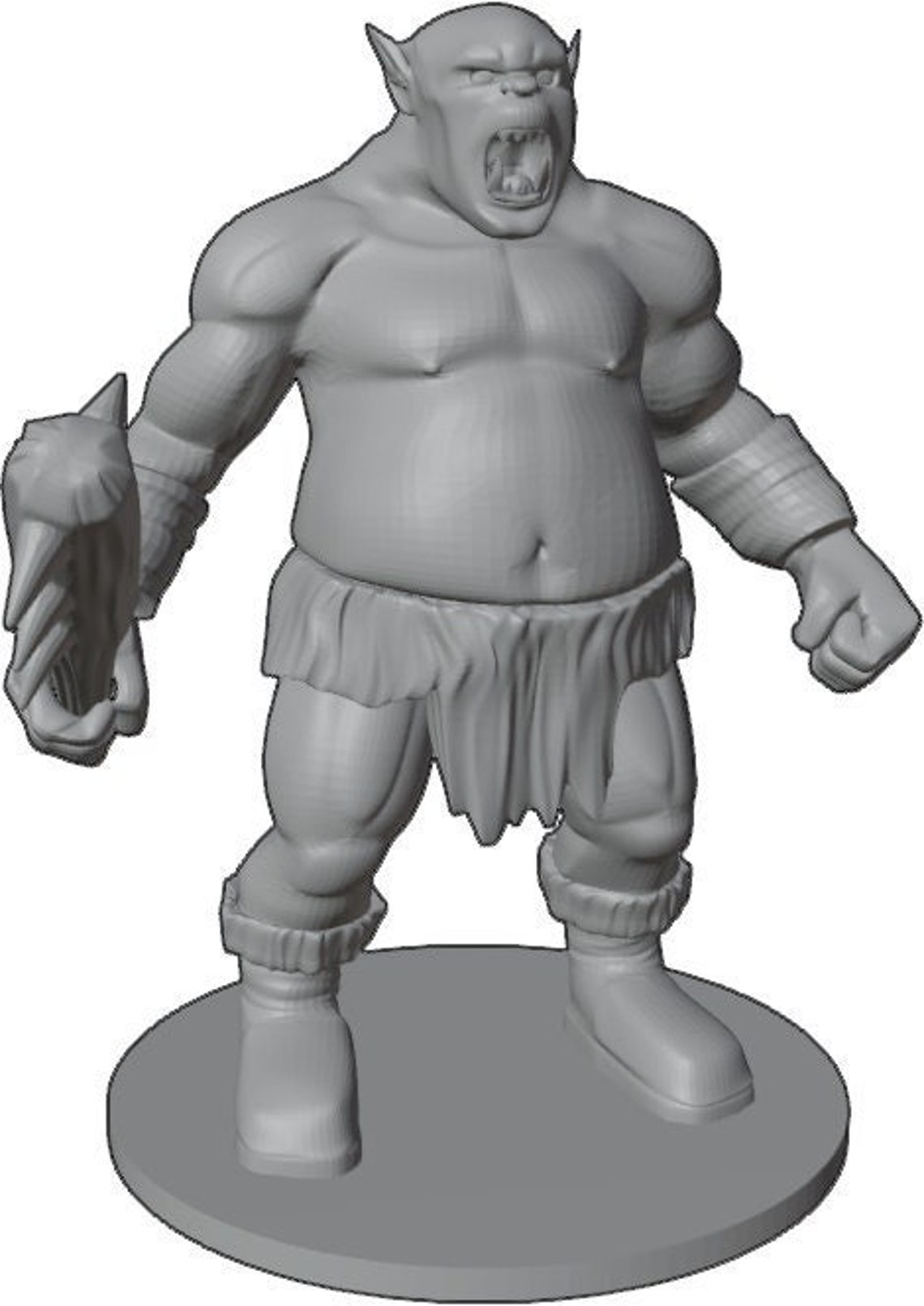 Ogre Miniature for D&d/pathfinder 3 Points - Etsy