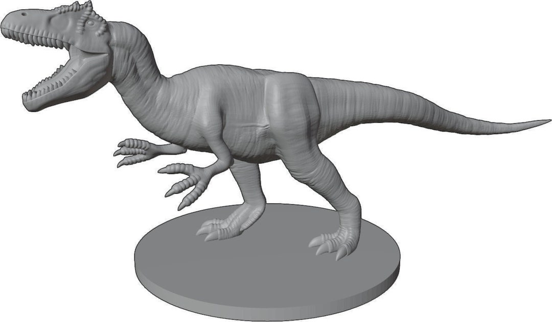 Allosaurus Miniature for D&d/pathfinder (3 Points) - Etsy