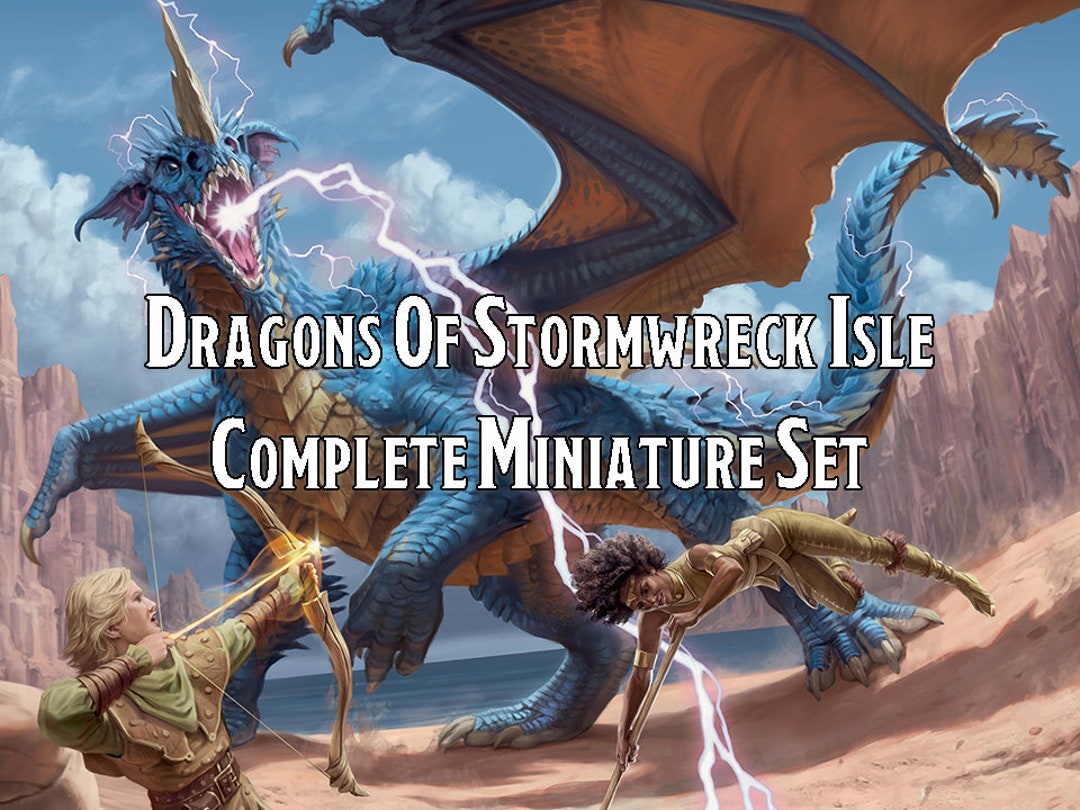 D&D Dragons of Stormwreck Isle Miniature Set 55/56 Minis - Etsy