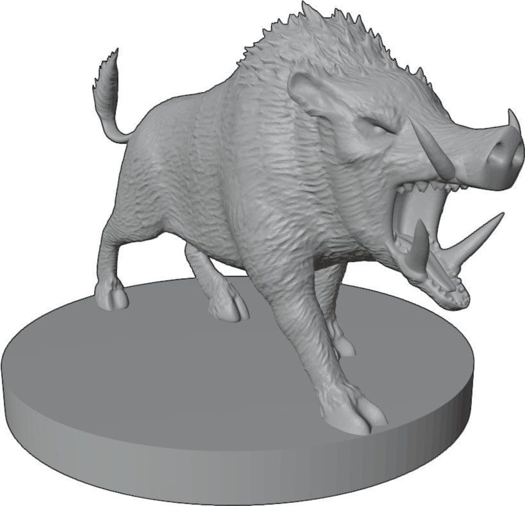 Boar Miniature for D&d/pathfinder (0.5 Points) - Etsy