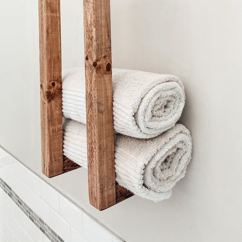Rustic Towel Rack Modern Farmhouse Decor Steel Home Fashion - Etsy