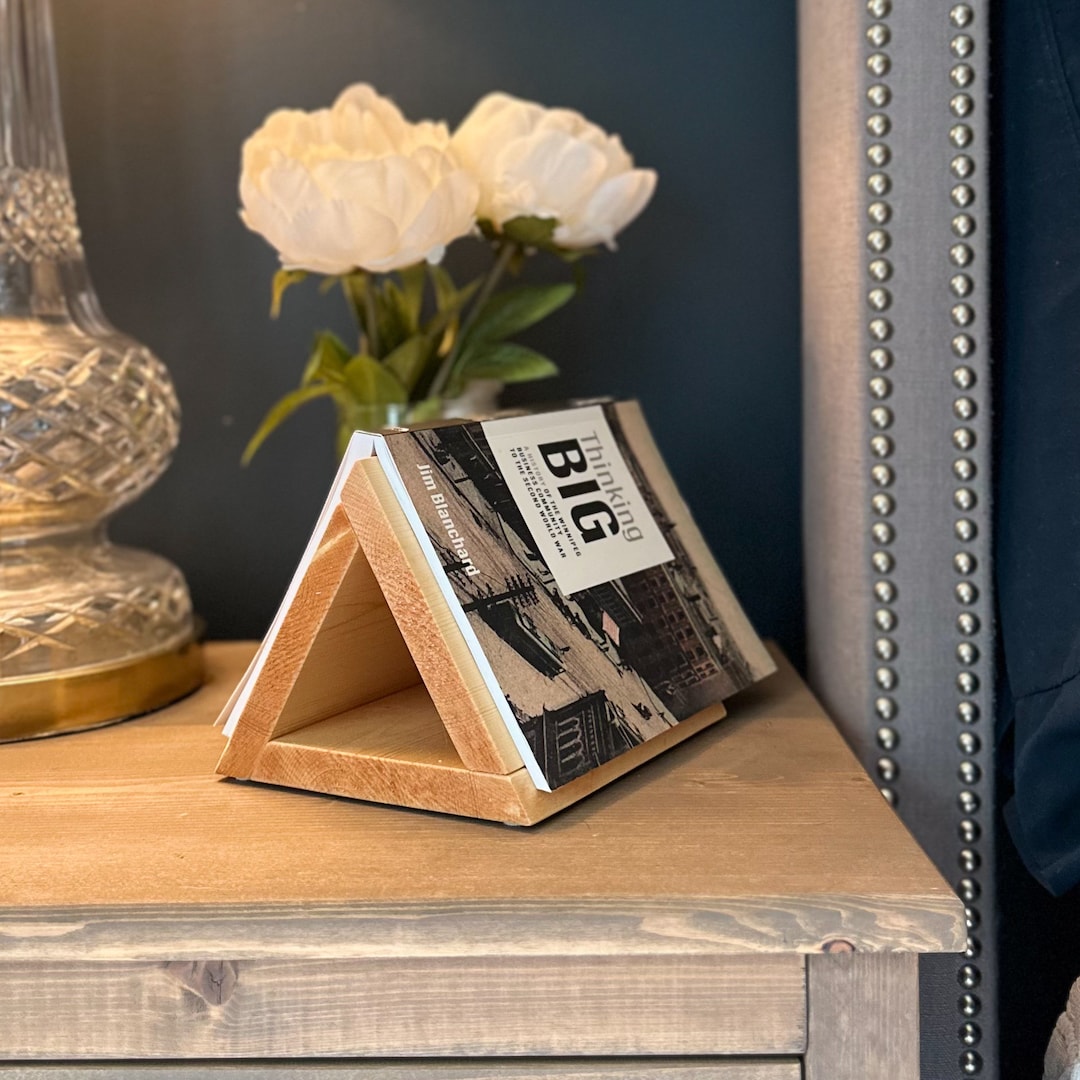 Nightstand Bookmark, Book Stand, Wood Book Stand, Book Wedge, Book ...