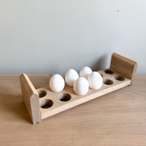 Egg Stand, Wood Egg Stand, Stackable Egg Holder, Rustic Egg Holder ...